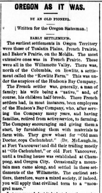 Oregon as it was: By an old pioneer (big Métis-Grand Ronde connection ...