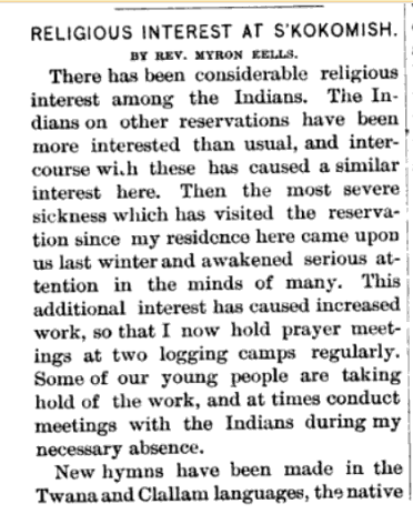 Myron Eells speaks, Part 3 of 3 | Chinook Jargon