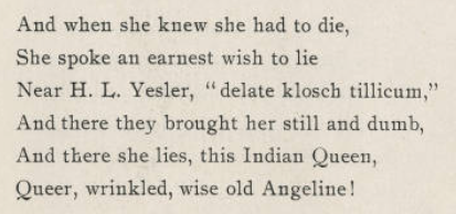 1903: “Annals of Old Angeline” memorial poem | Chinook Jargon